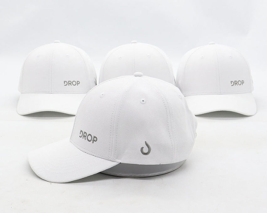White Suede Cap – Drop Apparel USA